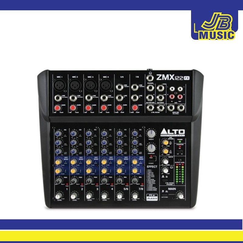 ALTO - ZMX122FX "8 Channel Mixer W/Effects"(Professional Audio ...