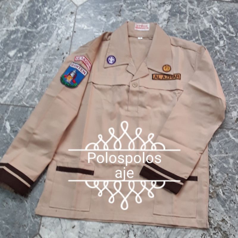 Al Azhar school uniform for girls' scouts on light colors | Shopee ...