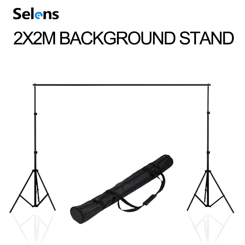 Selens 200cm x 200cm Background Stand Set Photography Video Studio 6 ...