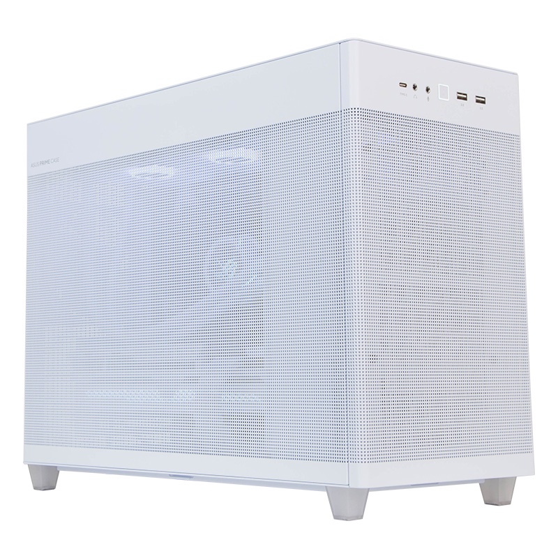 ASUS AP201 Ice Cube Black White Mid-tower Chassis Compatible With M-ATX ...