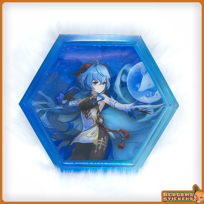 Handcrafted Genshin Impact Epoxy Resin Coaster - (Hexagon) | Shopee ...