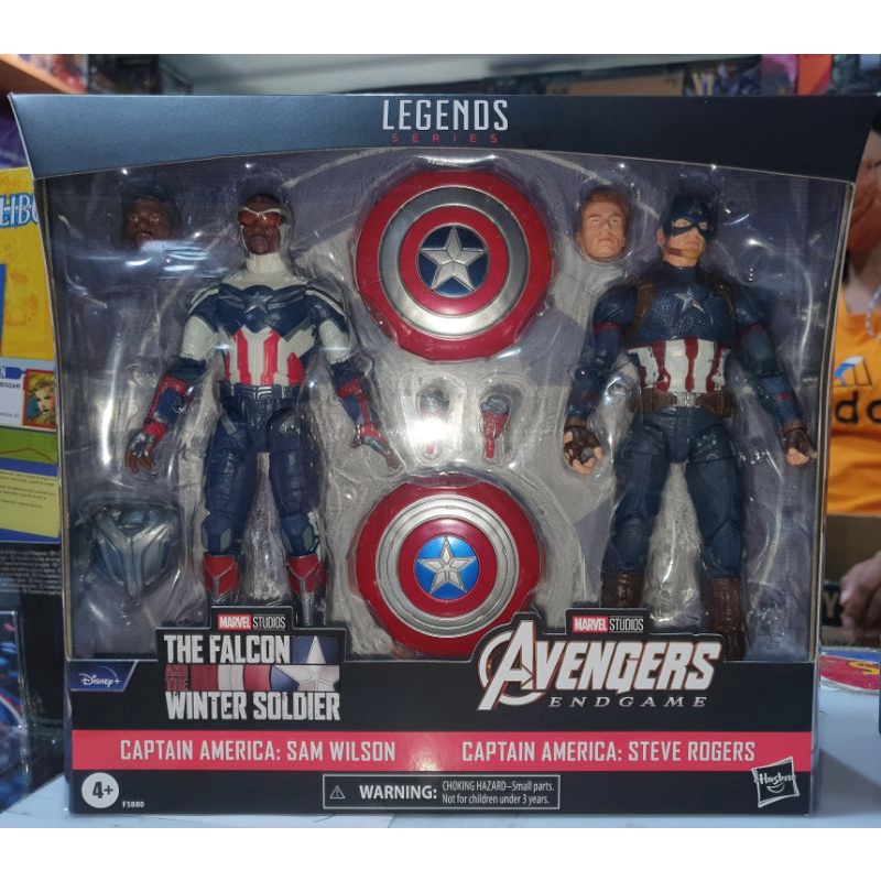Hasbro Marvel Legends 2 Pack Sam Wilson Falcon and Captain America ...