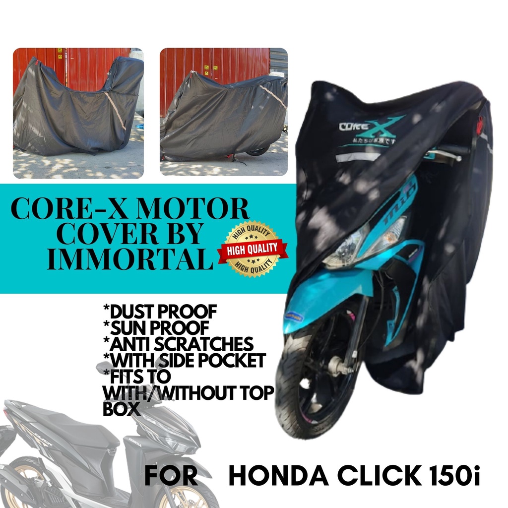 NEW MOTOR COVER FOR HONDA CLICK 150i | IMMORTAL MOTOR COVER CORE-X ...