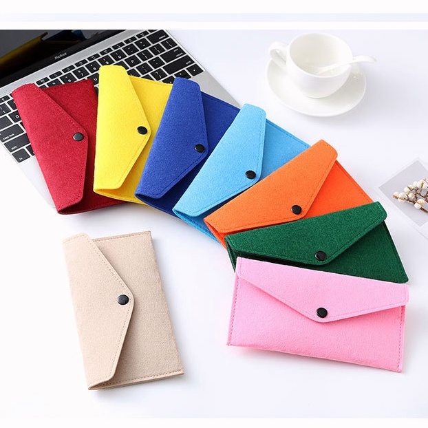 COD Portable Card Package Wallet Coin Purse Cosmetic Storage Bag Pencil ...