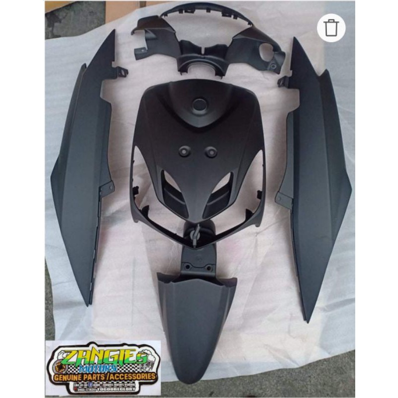 MIO SOULTY 5PCS MATTE BLACK BODY KIT (ORIGINAL) | Shopee Philippines