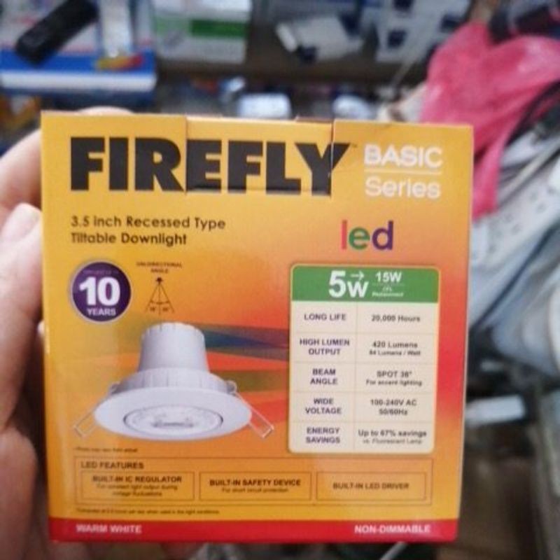 Firefly tiltable downlight /pin light ilaw pang kisame round type ...