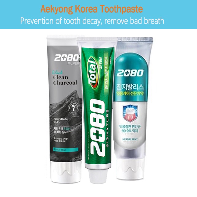 Aekyung 2080 Signature Total Green / P.Gingivalis Herabal Mint / Pure ...