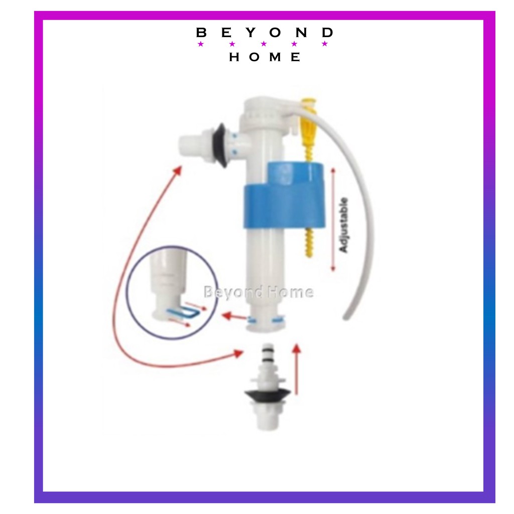 1/2" Cova CJ4028D Cistern Dual Inlet Valve / Multiple 2 Way Cistern ...