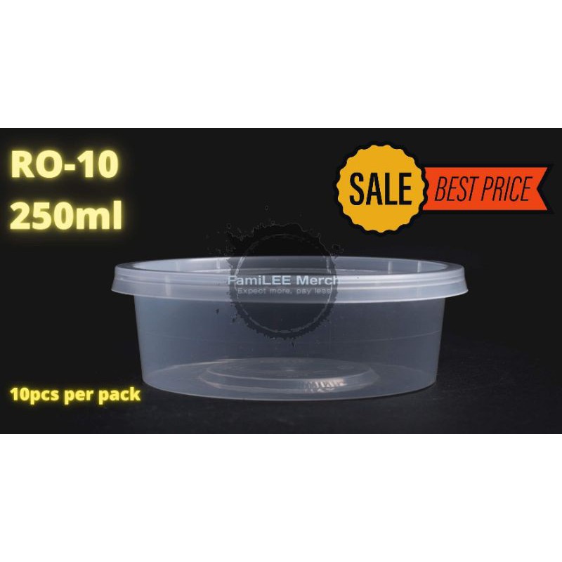 Microwavable Container RO-10 250ml 1 box/300pcs | Shopee Philippines