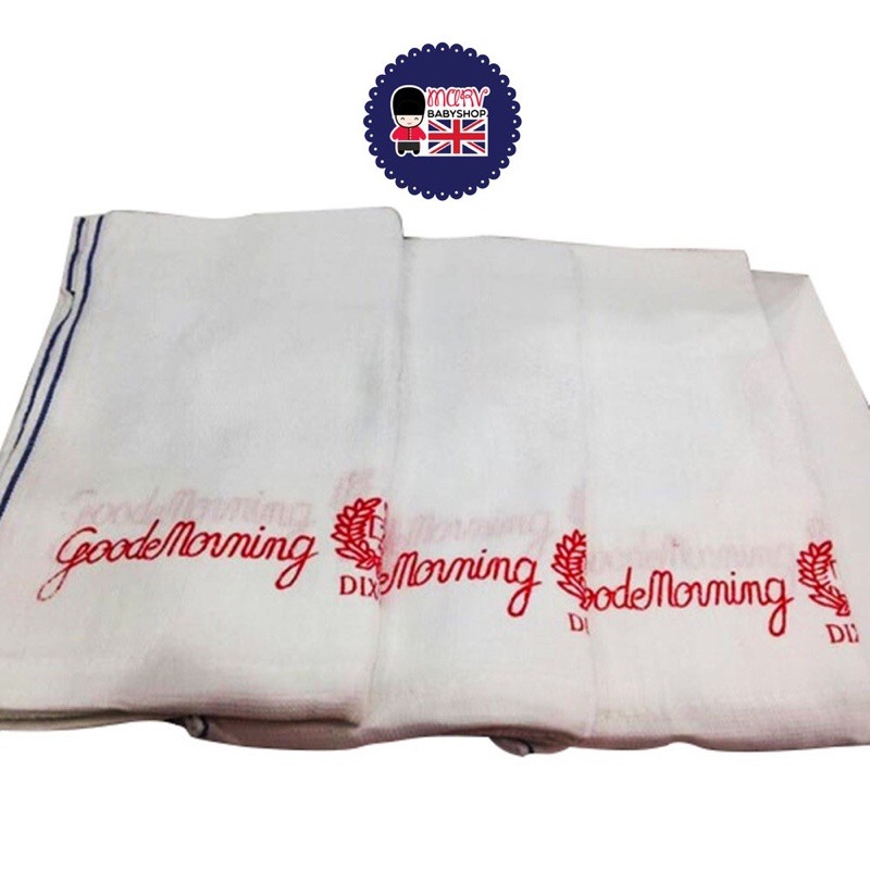 PUTIH Good morning Towel Unit White Small Face Hand Towel | Shopee ...
