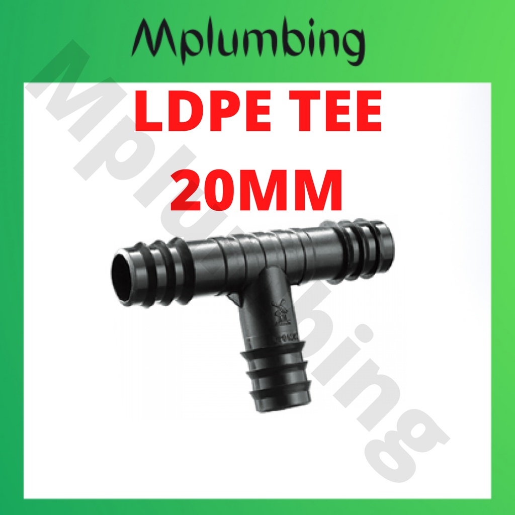 20MM EQUAL TEE POLYPAIP POLYPIPE TUBING LDPE FERTIGASI IRRIGATION WATERING eET | Shopee Philippines