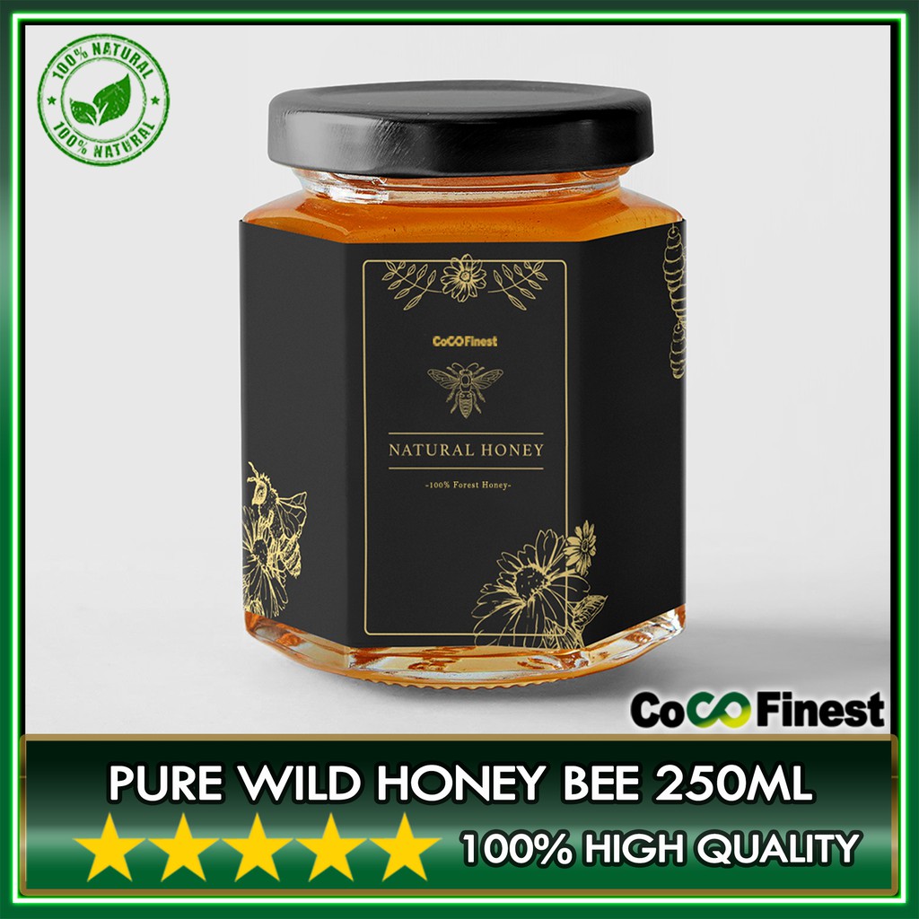 Honey Bee Pure 250ml | Pure Honey Raw Organic Without Sugar Added, 100% ...