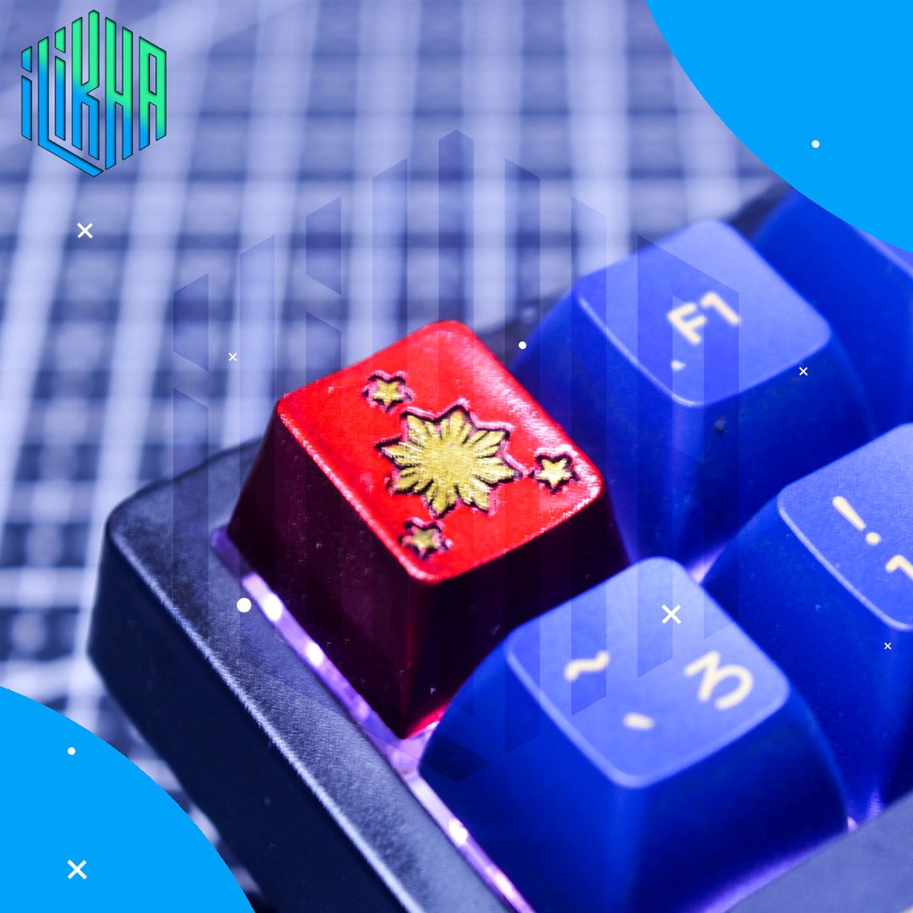 Pilipinas Inspired Artisan Keycap Pinoy Keycap Star and Sun Mechanical ...