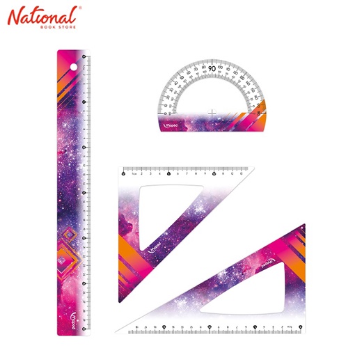 Maped Cosmic Ruler Set 4'S Pink 981731 | Shopee Philippines
