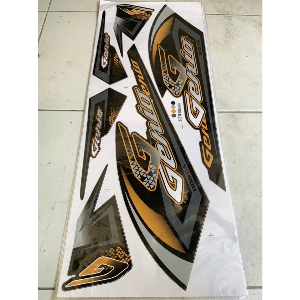 Striping Streeping Decal Dekal Sticker Emblem Logo Honda Genio ...