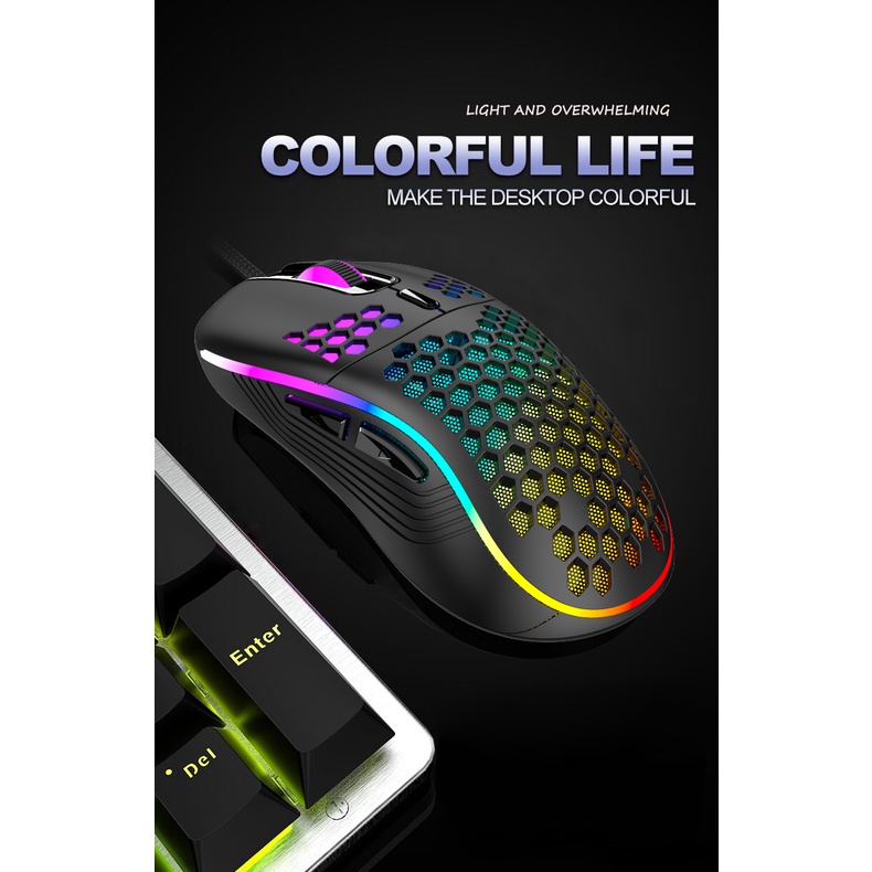 Wired Gaming Mouse RGB Backlight Gaming -Upgraded Version Adjustable ...