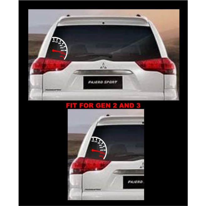 Mitsubishi Montero Racing Speed Sticker Design | Shopee Philippines