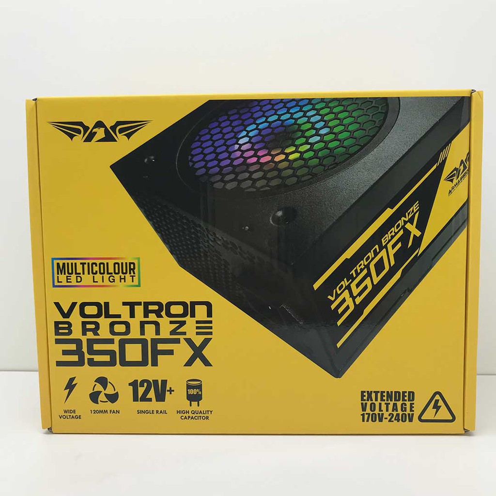 Armaggeddon Voltron Bronze 350FX Power Supply with 120mm LED Fan PSU | Shopee Philippines