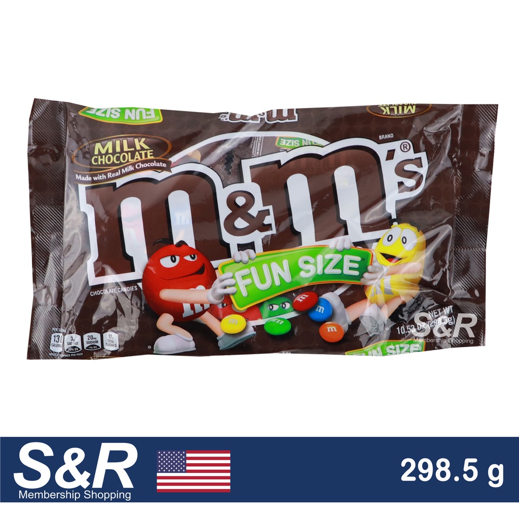 M&M's Fun Size Milk Chocolate Snacks 298.5g | Shopee Philippines