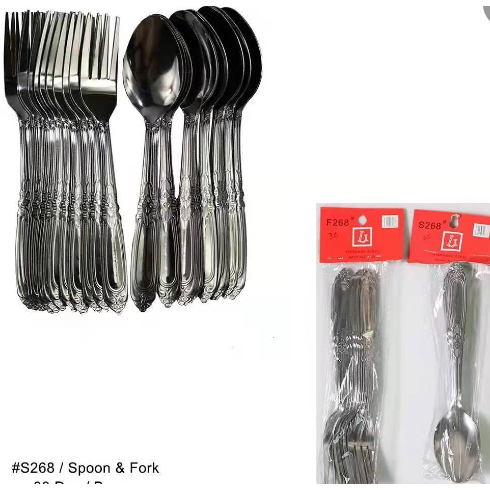 【LX♥SAVER 】2Dozen/12 Spoon & 12 Fork Set Extra Size & Thick Shine ...