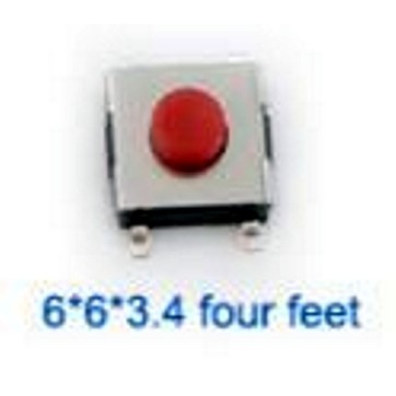 Tact Switch 6x6x3.4 mm Small Switch Micro On Off Tactile 4 Pin SMD ...