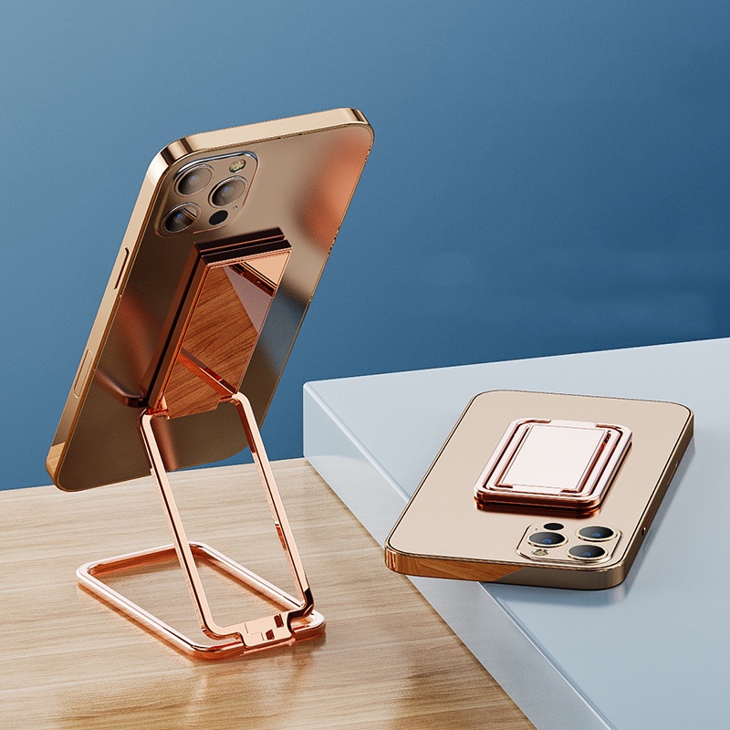 Ring Holder Mobile Phone Buckle Back Sticker Bracket Metal Folding ...