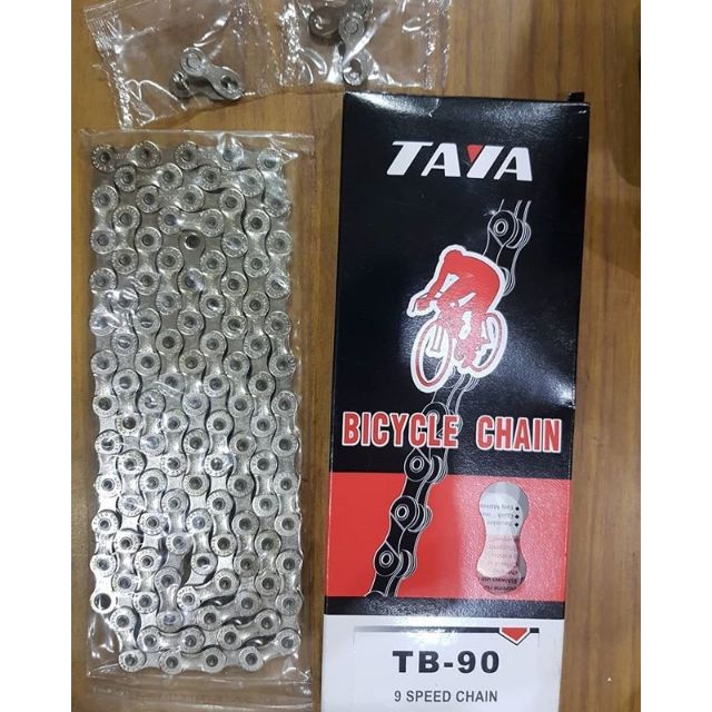 Original TAYA TB-90 Chain 9 speed Silver/Silver with 2 set missing link ...
