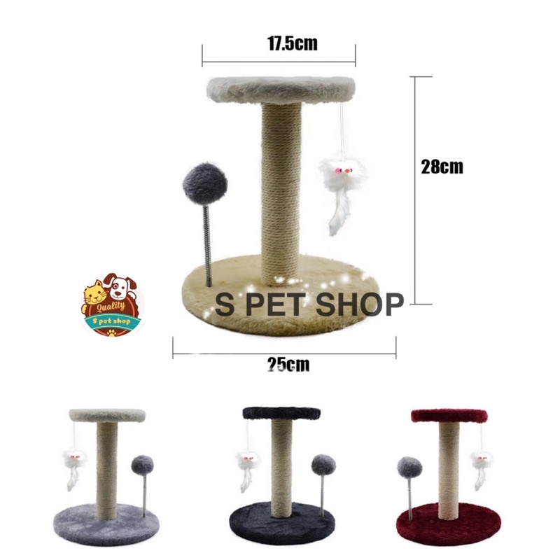 Cat Scratch Pad Pet Toy Platform Tree Scratching Post Activity Centre ...