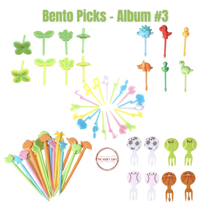 BENTO PICKS (ALBUM 3 of 6) Fruit Fork Japanese Pick Deco Tool Tools ...