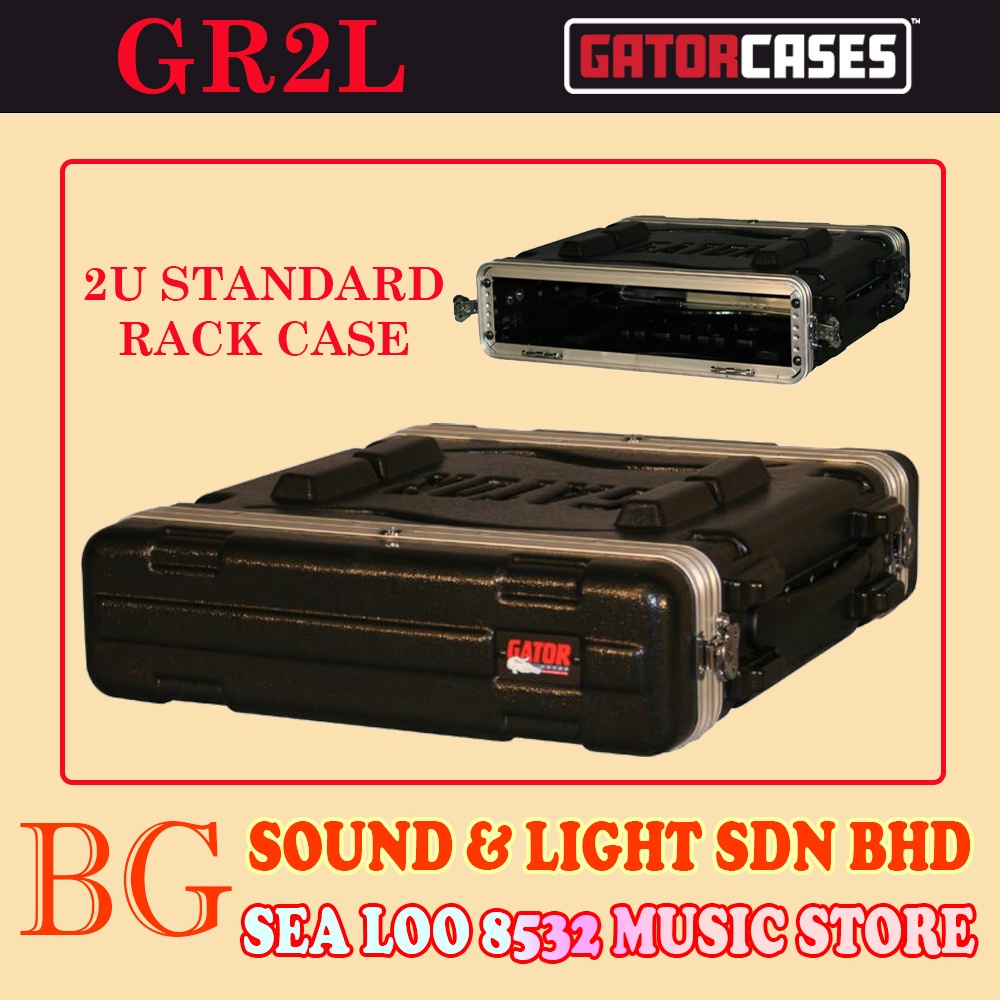 GATOR GR2L 2U STANDARD AUDIO RACK CASE / 2U DELUXE RACK CASE GR-2L ...
