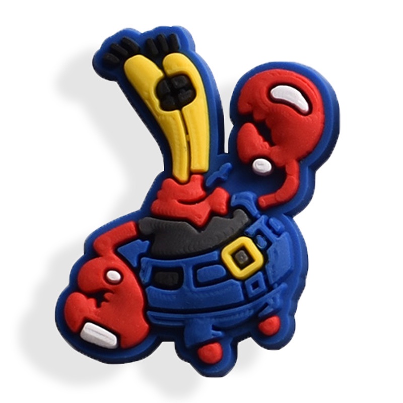 Cartoon SpongeBob Jibbitz Charm Crab Anime Jibits Crocs Snail Shoe ...