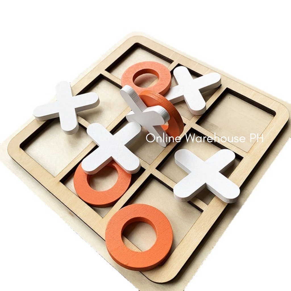 Tic Tac Toe Table Game (Wooden) - On-hand and Ready to Ship! | Shopee ...