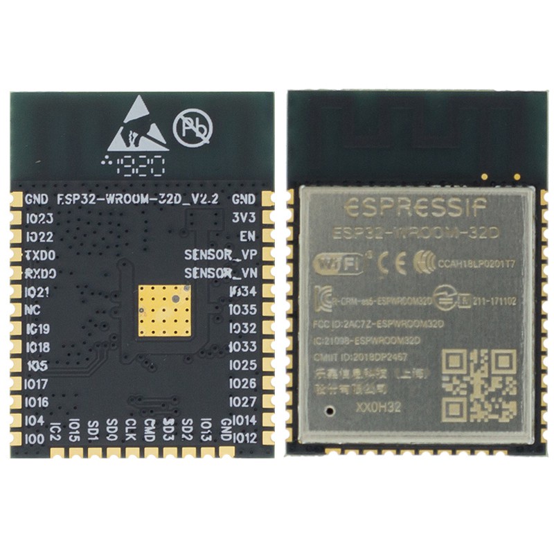 ESP-32S ESP-WROOM-32 ESP-WROOM-32D ESP32 ESP-32 Bluetooth and WIFI Dual Core CPU with Low Power ...