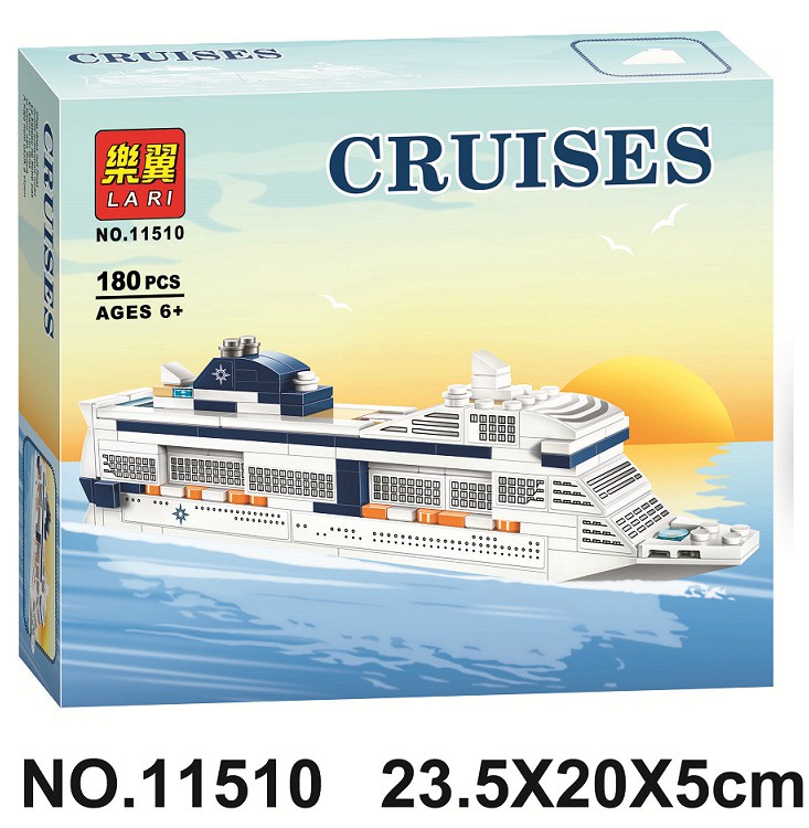 MSC Meraviglia cruise ship model compatible with LEGO 40227 building ...