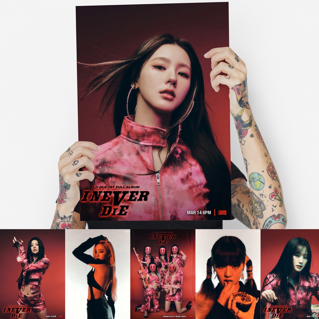 GIDLE I Never Die A3 A4 Poster High Quality Kpop Posters Tomboy Minnie ...