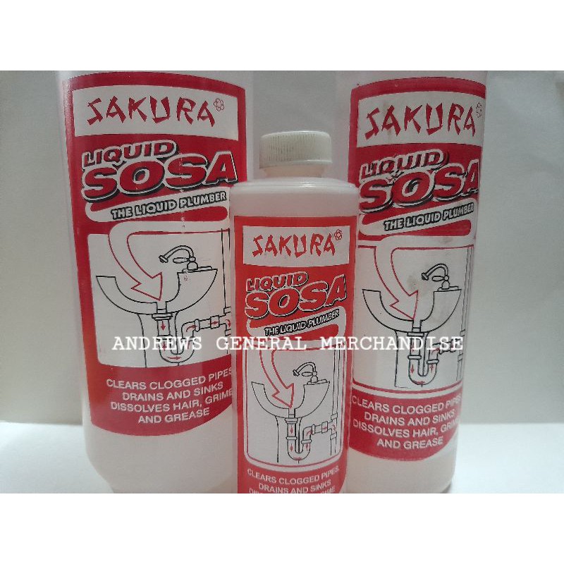 SAKURA LIQUID SOSA / LIQUID PLUMBER | Shopee Philippines
