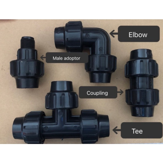 PE compression fittings for PE and PVC pipes | Shopee Philippines