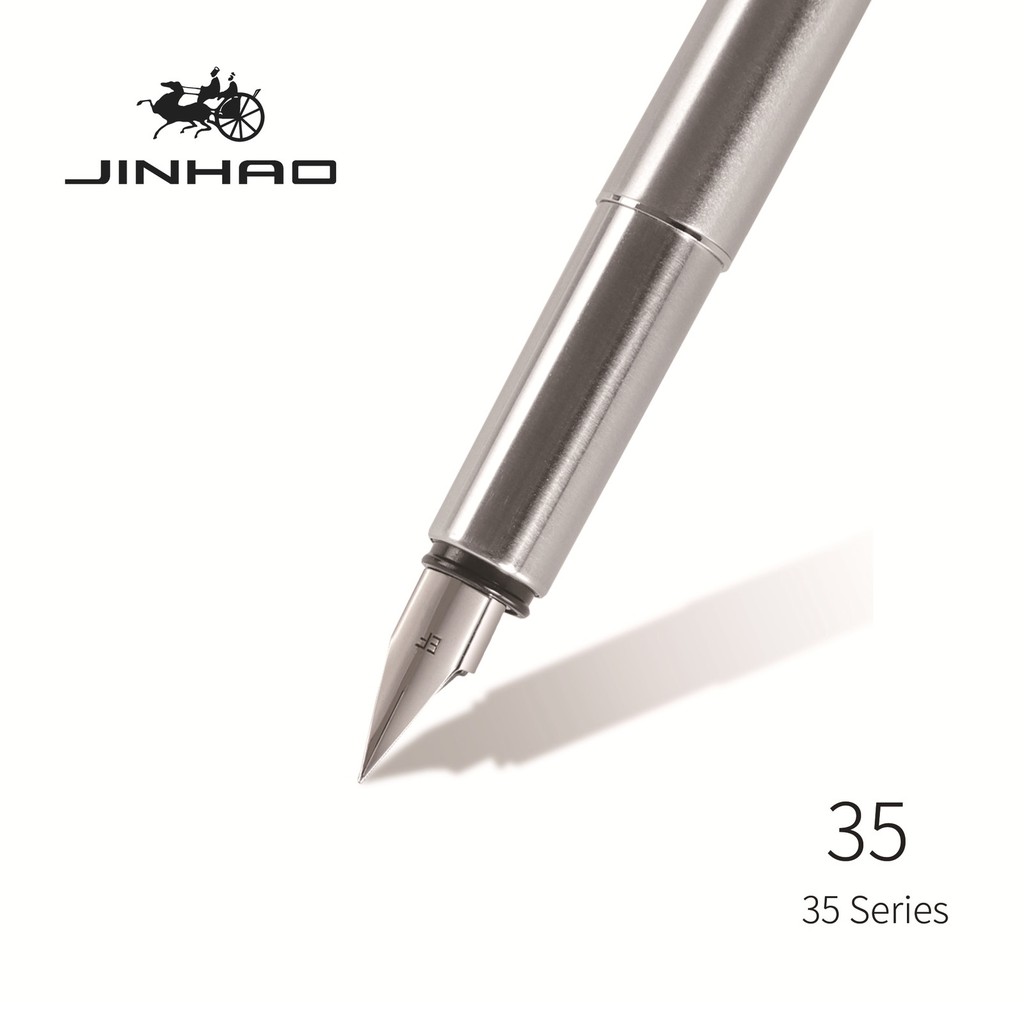 Jinhao 35 Fountain Pen Steel Barrel Airplane Extra Fine Tip Ink Pens ...