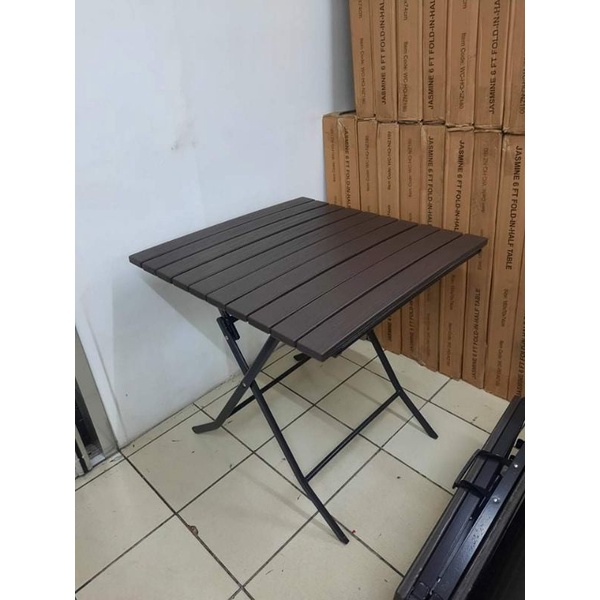 WOODGRAIN SQUARE FOLDING TABLE | Shopee Philippines