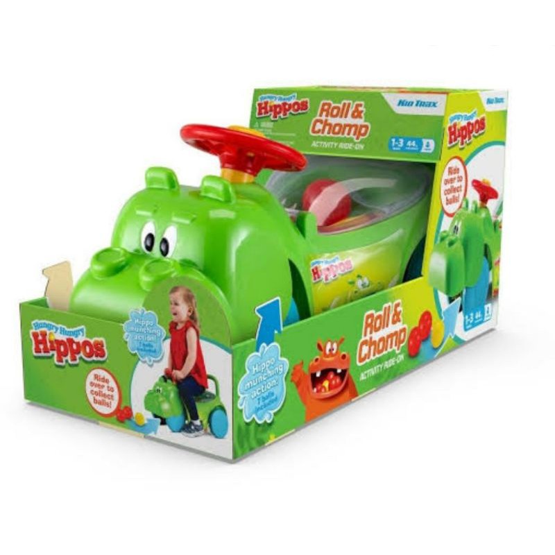 ROLL & CHOMP HUNGRY HUNGRY HIPPOS 1-3 YEARS OLD 44LBS MAX WEIGHT ...