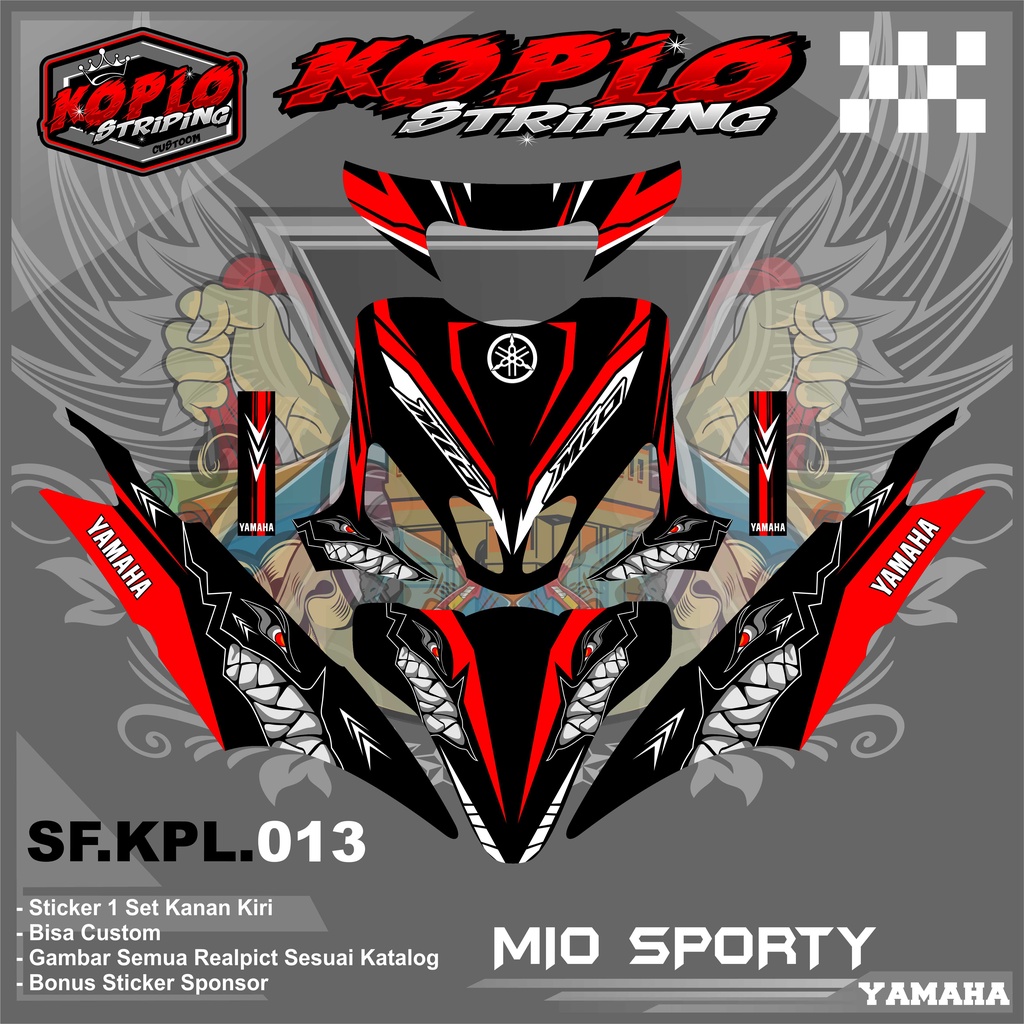 Sticker Decal Full Body Motorcycle Yamaha Mio Sporty - Sticker Decal ...