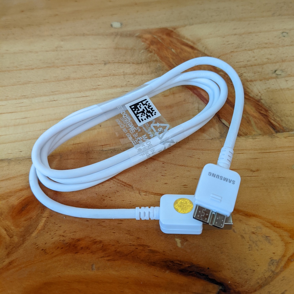 1m White Charger Data Cable for Samsung Note 3 / Galaxy S5 | Shopee ...