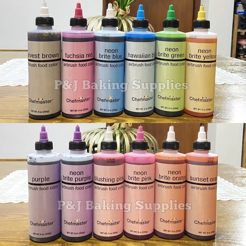 Chefmaster Airbrush Food Color 9oz ( 255g ) | Shopee Philippines