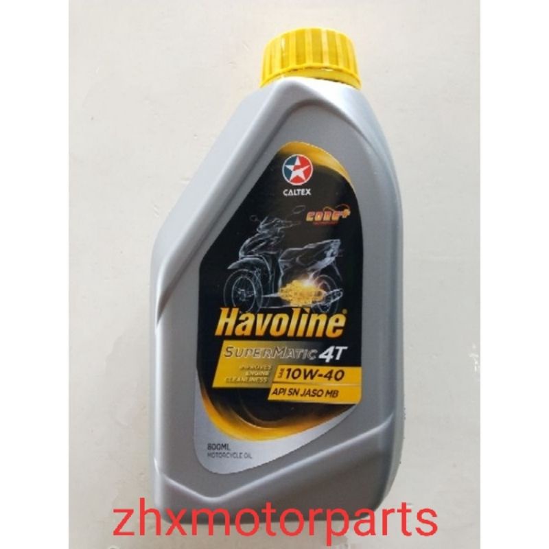 Havoline Supermatic 4T 10W-40 (800ml) Motorcycle oil | Shopee Philippines