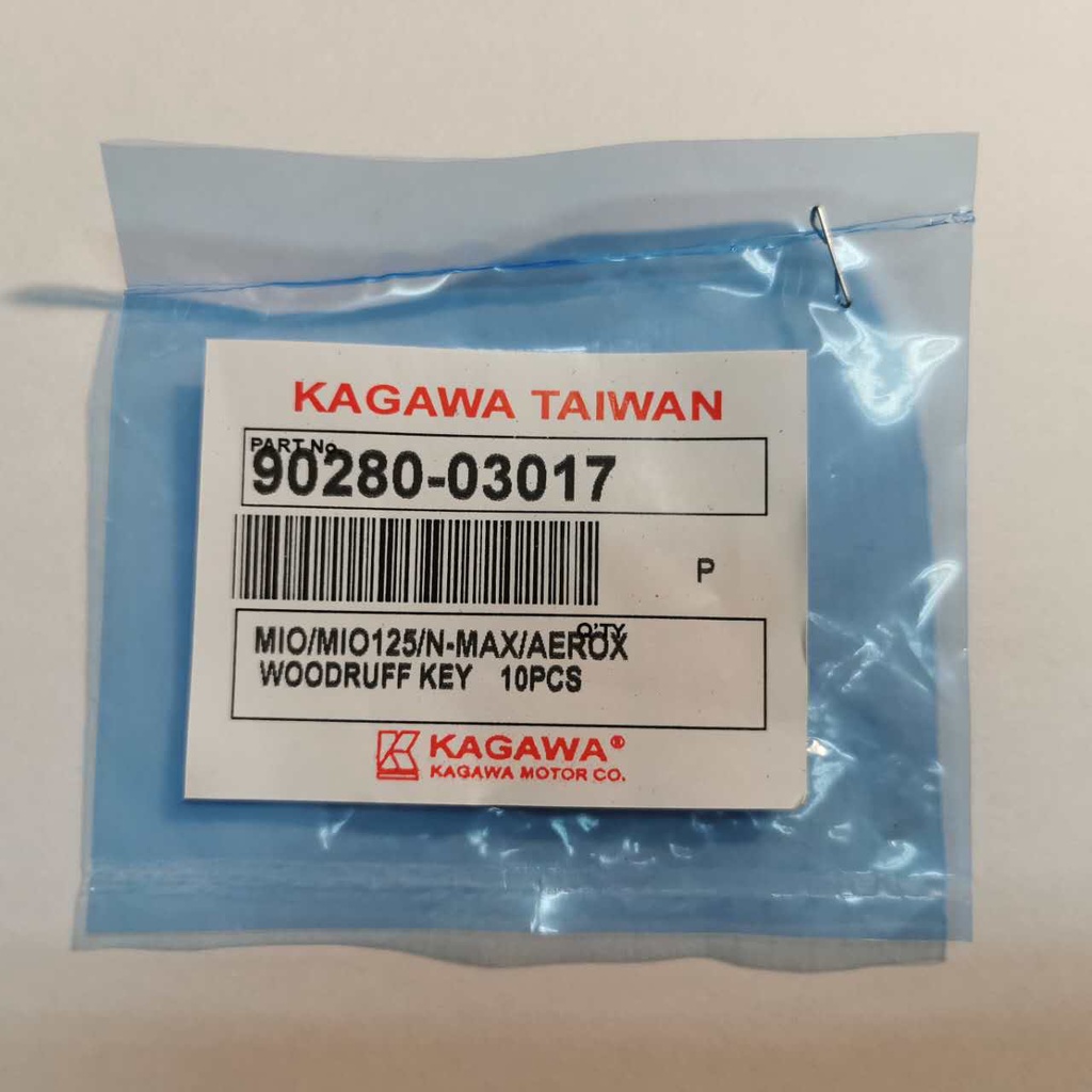 mio Mio125 Nmax Aerox woodruff key Kagawa (10pcs per set sold per set ...
