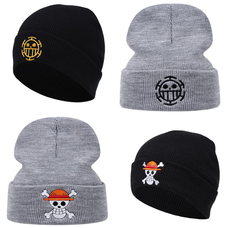 Beanie One Piece One Dad Fisherman Beanie Embroidered Buckle Cap Cotton ...