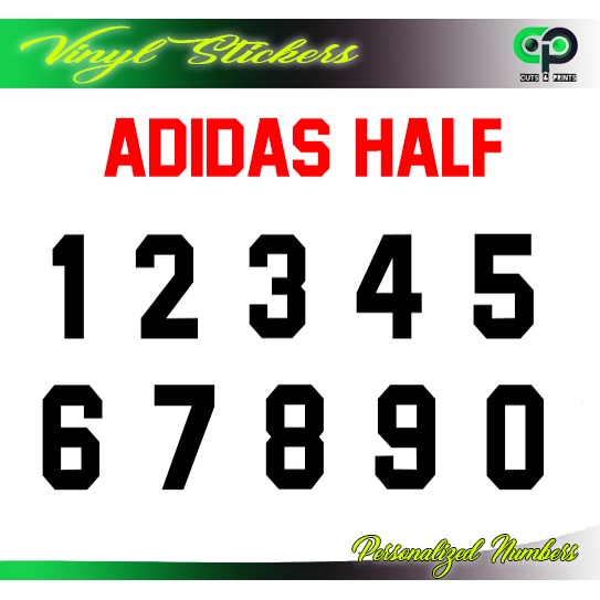 Personalized Numbers SINGLE COLOR (PM US) Waterproof Indoor/Outdoor ...