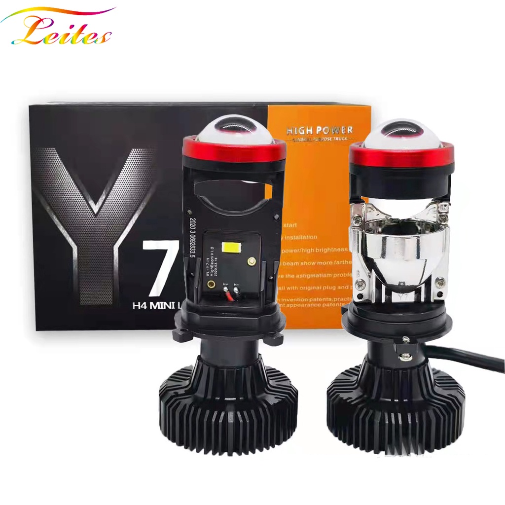 Super Bright Y7D H4 LED Headlights Car H4 Right-Hand Drive Mini ...