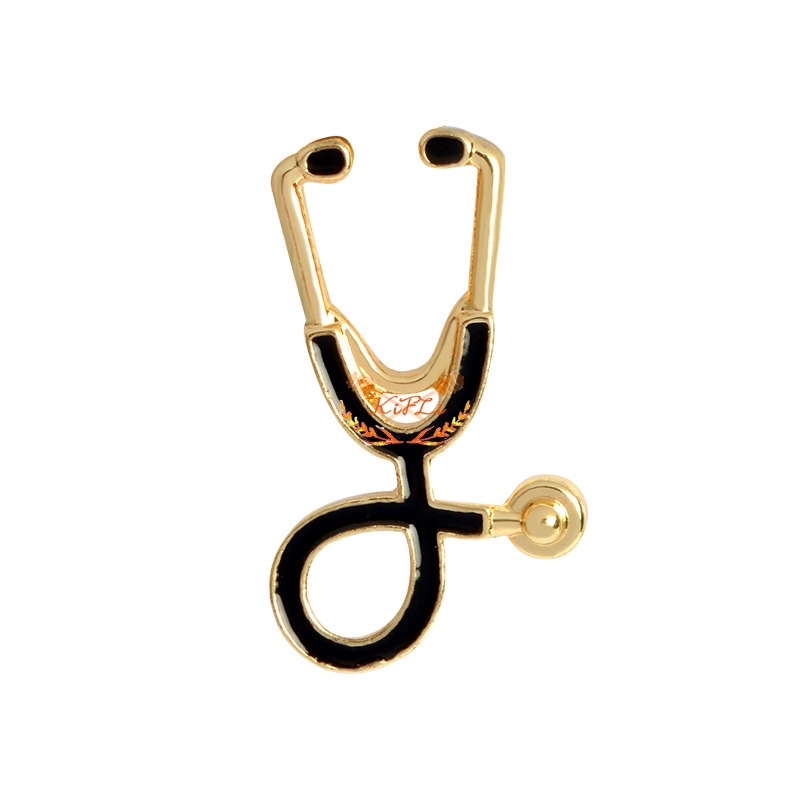 Brooch Pin Gift Medical Gold Silver Stethoscope Doctor Nurse D4 ...