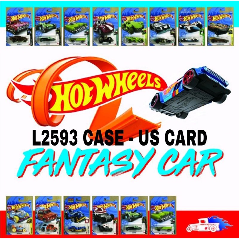 Hot Wheels FANTASY L2593 CASE US CARDS ,Hw Metro , Street Beast, X ...